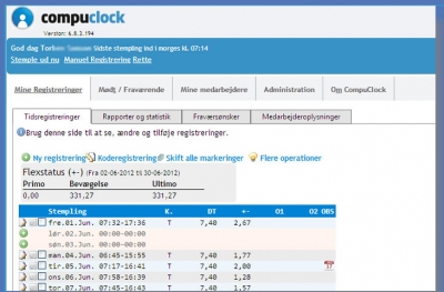 Flextid - Tidsregistrering!